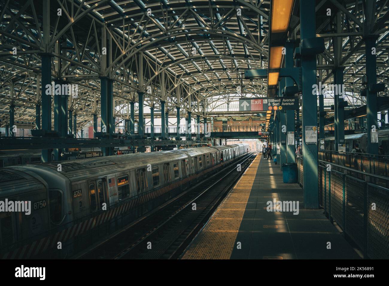 Coney Island - Stillwell Ave subway station, Brooklyn, New York Stock ...