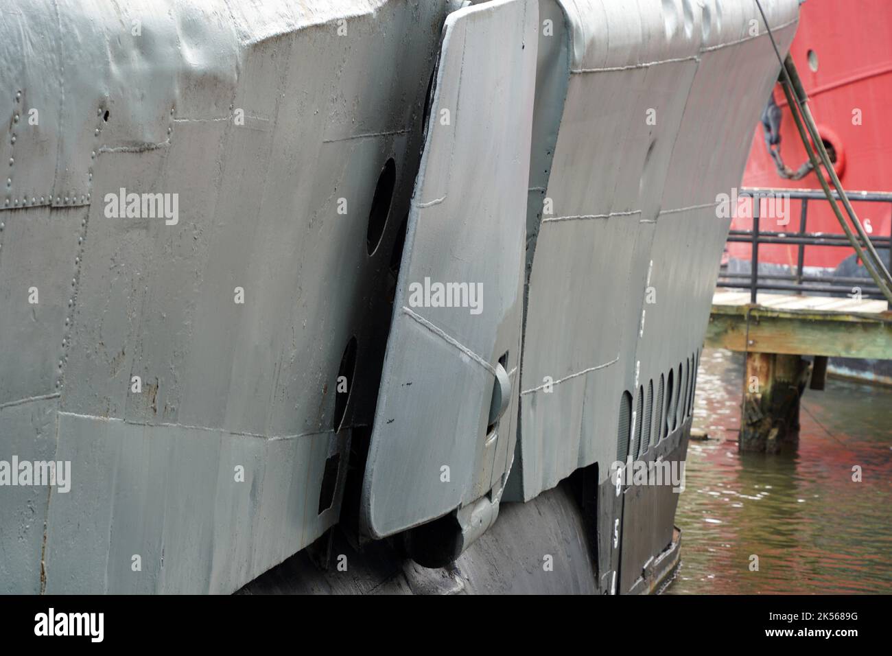 old submarine navy ship detail exterior Stock Photo - Alamy
