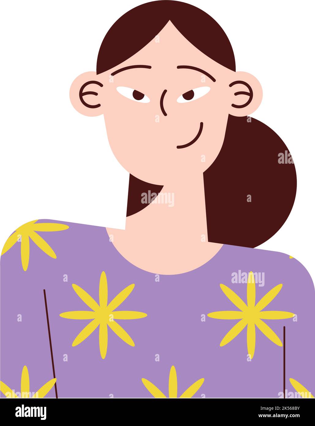 young woman avatar character icon Stock Vector Image & Art - Alamy