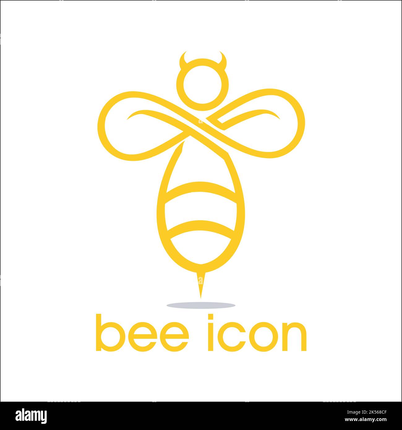 bee icon / exclusive logo designs inspiration Stock Vector Image & Art ...