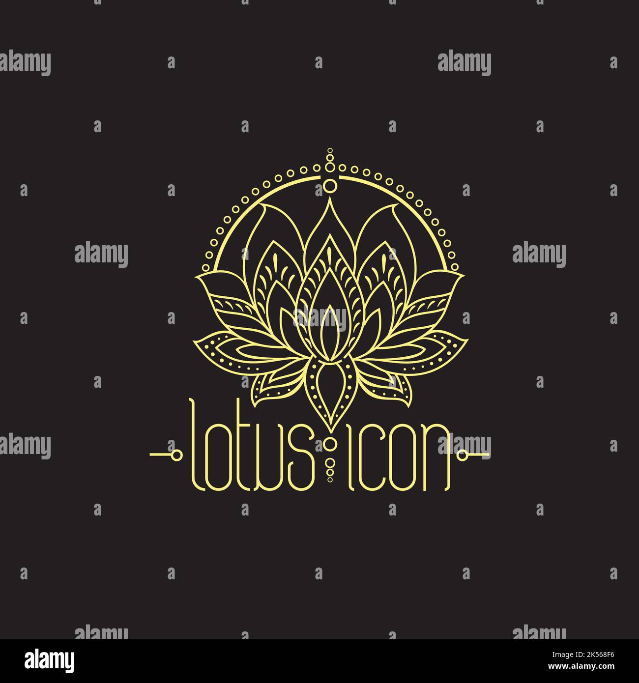 Lotus icon Stock Vector Images - Alamy