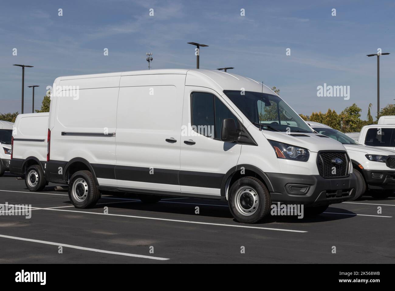 Indianapolis - Circa October 2022: Ford Transit display at a dealership ...