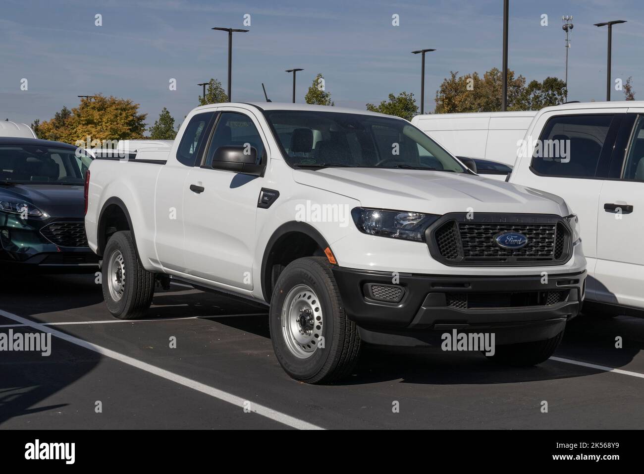 Indianapolis - Circa October 2022: Ford Ranger pickup truck display at ...