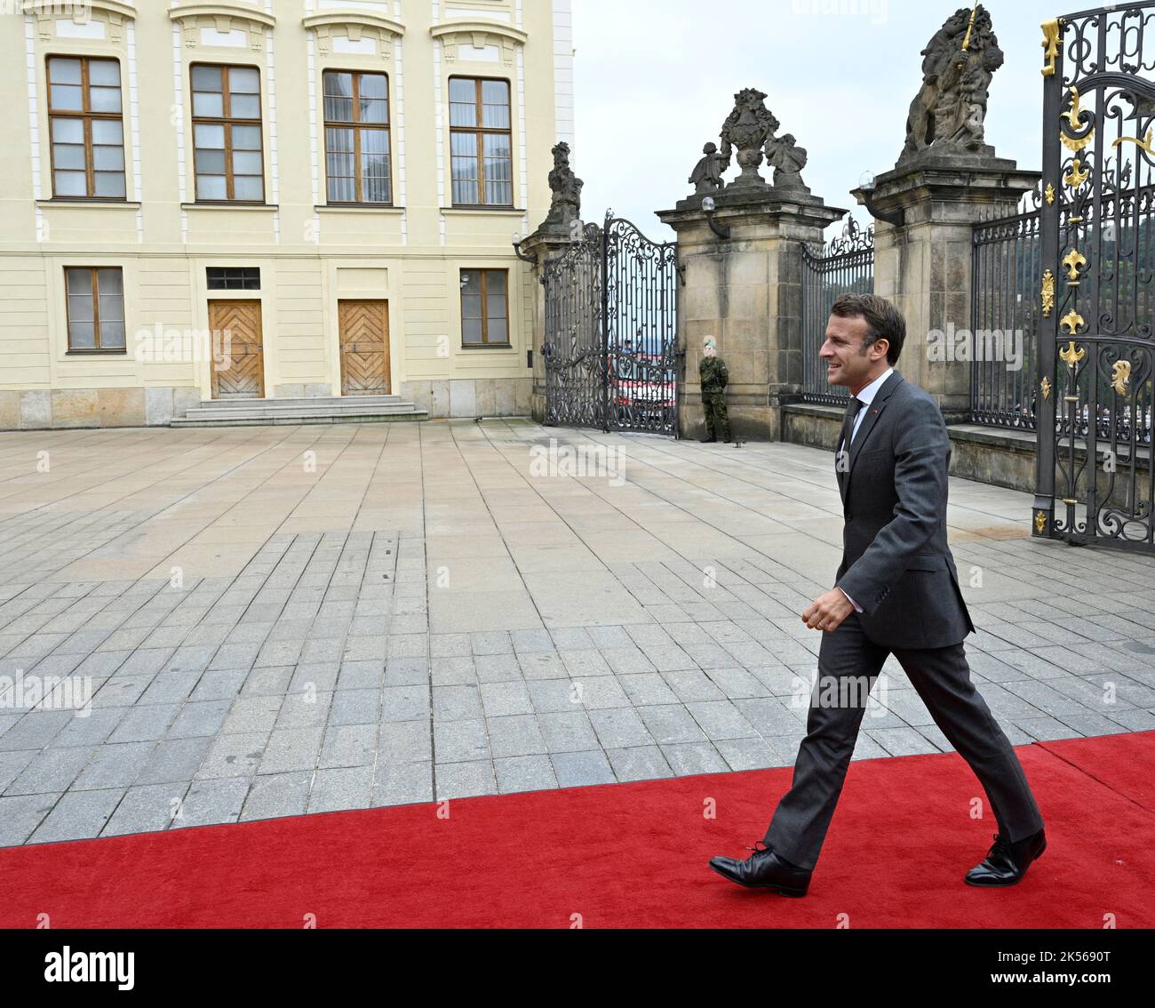 Prague, Czech Republic. 06th Oct, 2022. French President Emmanuel ...