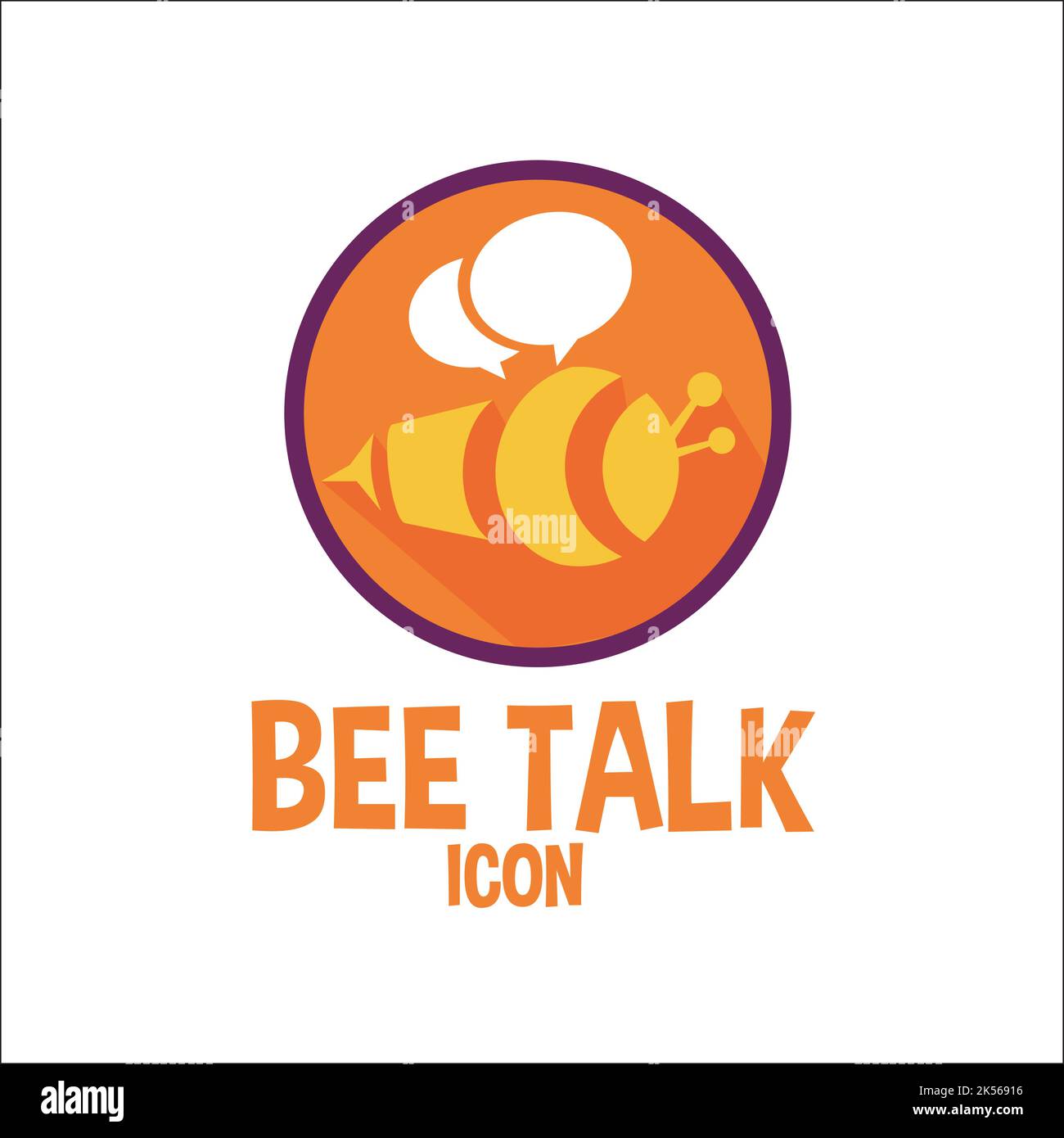 bee talk icon / exclusive logo designs inspiration Stock Vector Image & Art - Alamy