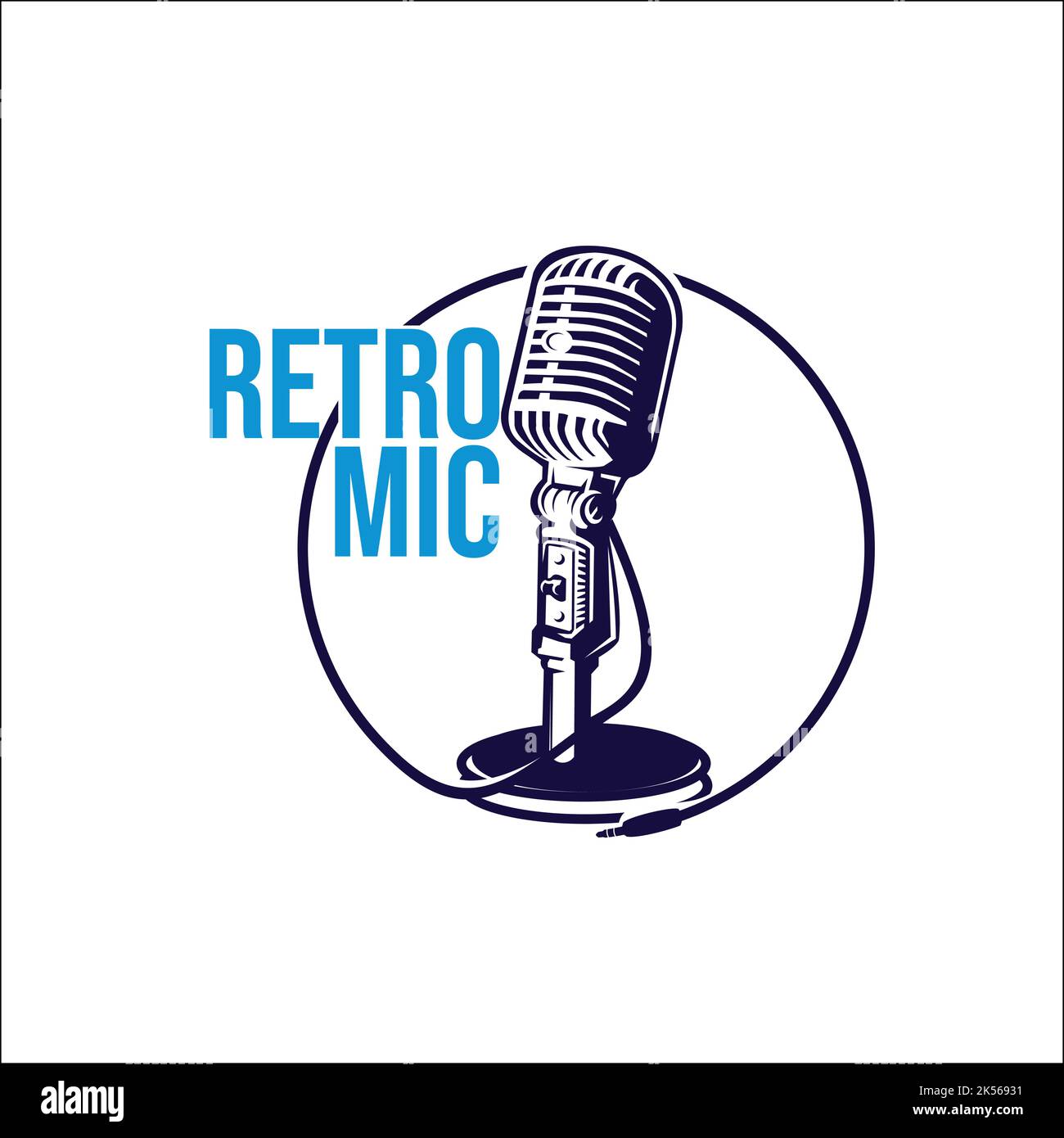 Retro mic Stock Vector Images - Alamy