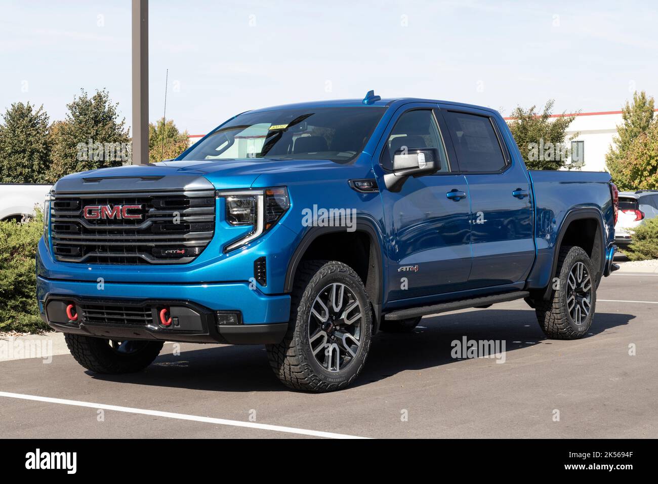 Indianapolis - Circa October 2022: GMC Sierra 1500 pickup display at a ...
