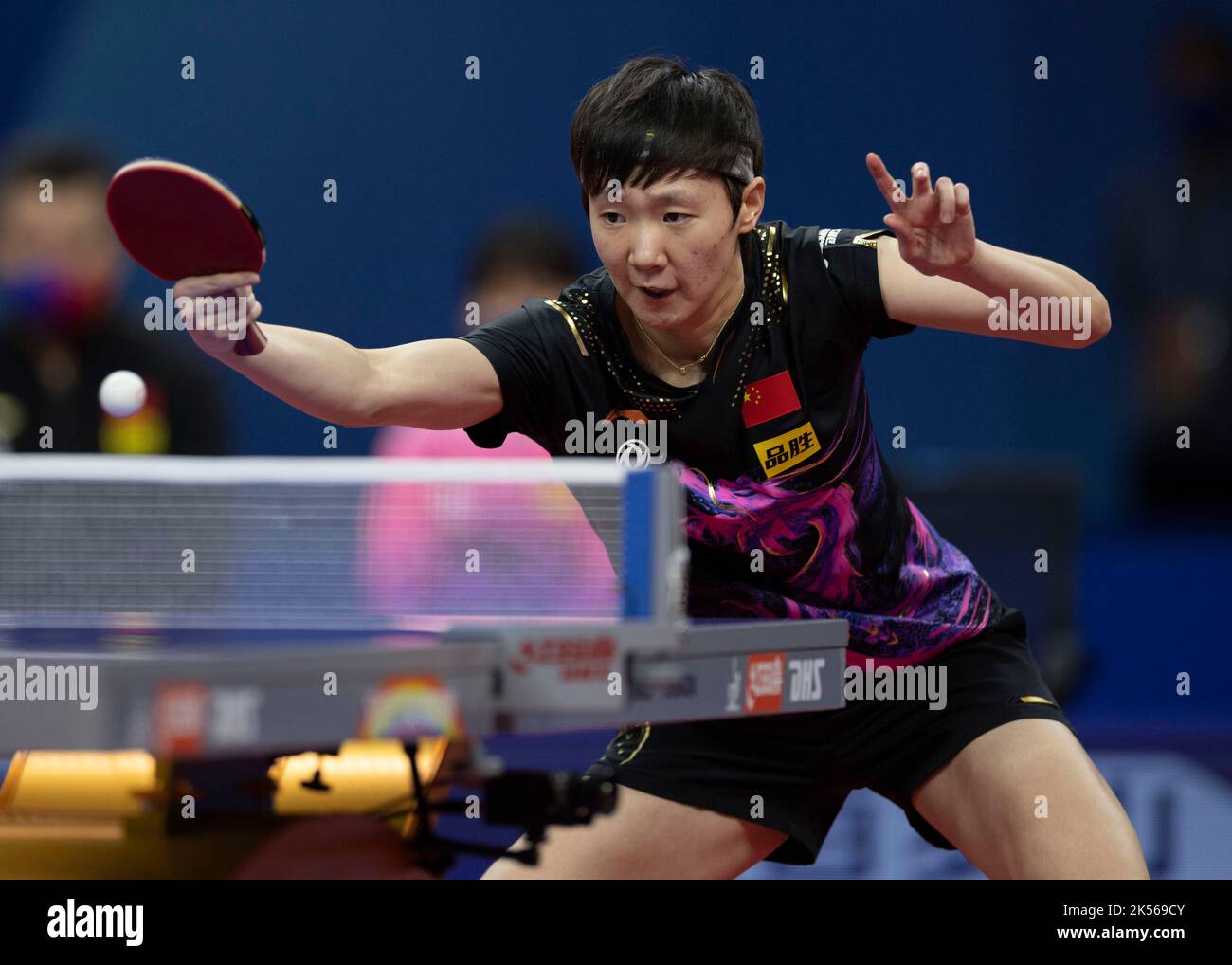 CHENGDU, CHINA - OCTOBER 6, 2022 - Wang Manyu of China competes against ...