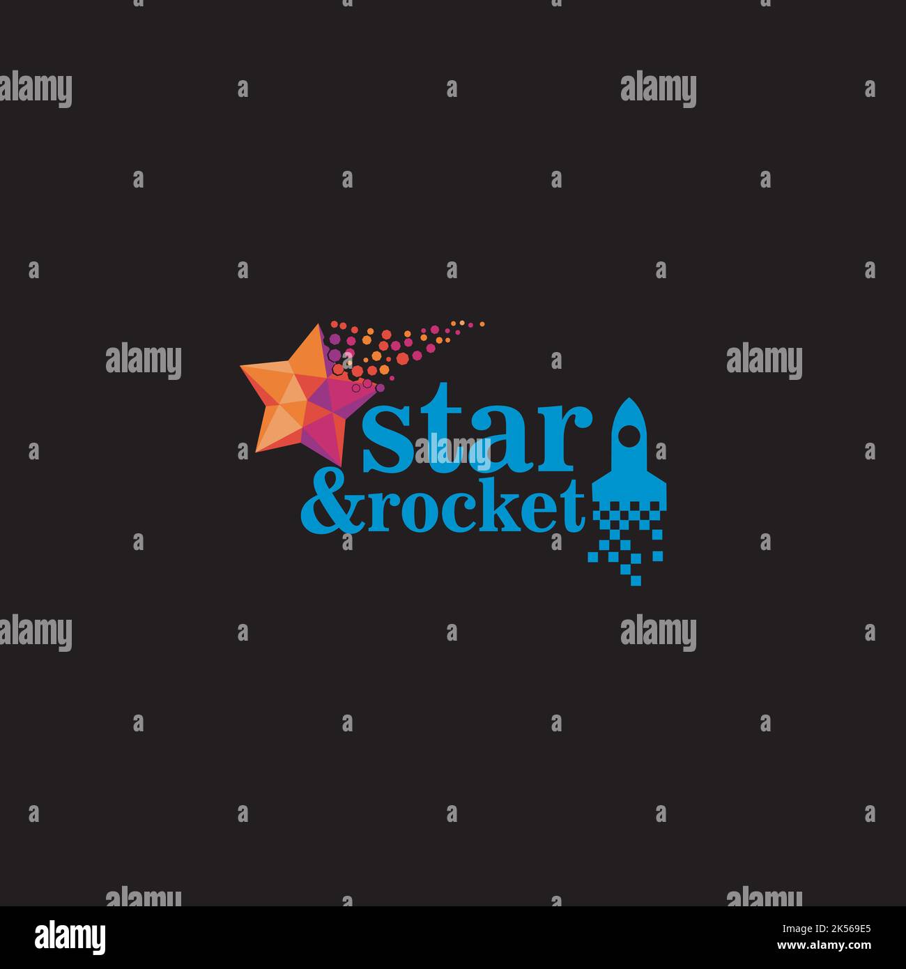 STAR & ROCKET / logo design inspiration Stock Vector Image & Art - Alamy