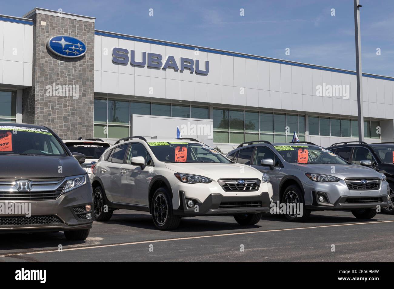 Indianapolis - Circa October 2022: Used car display at a Subaru car ...