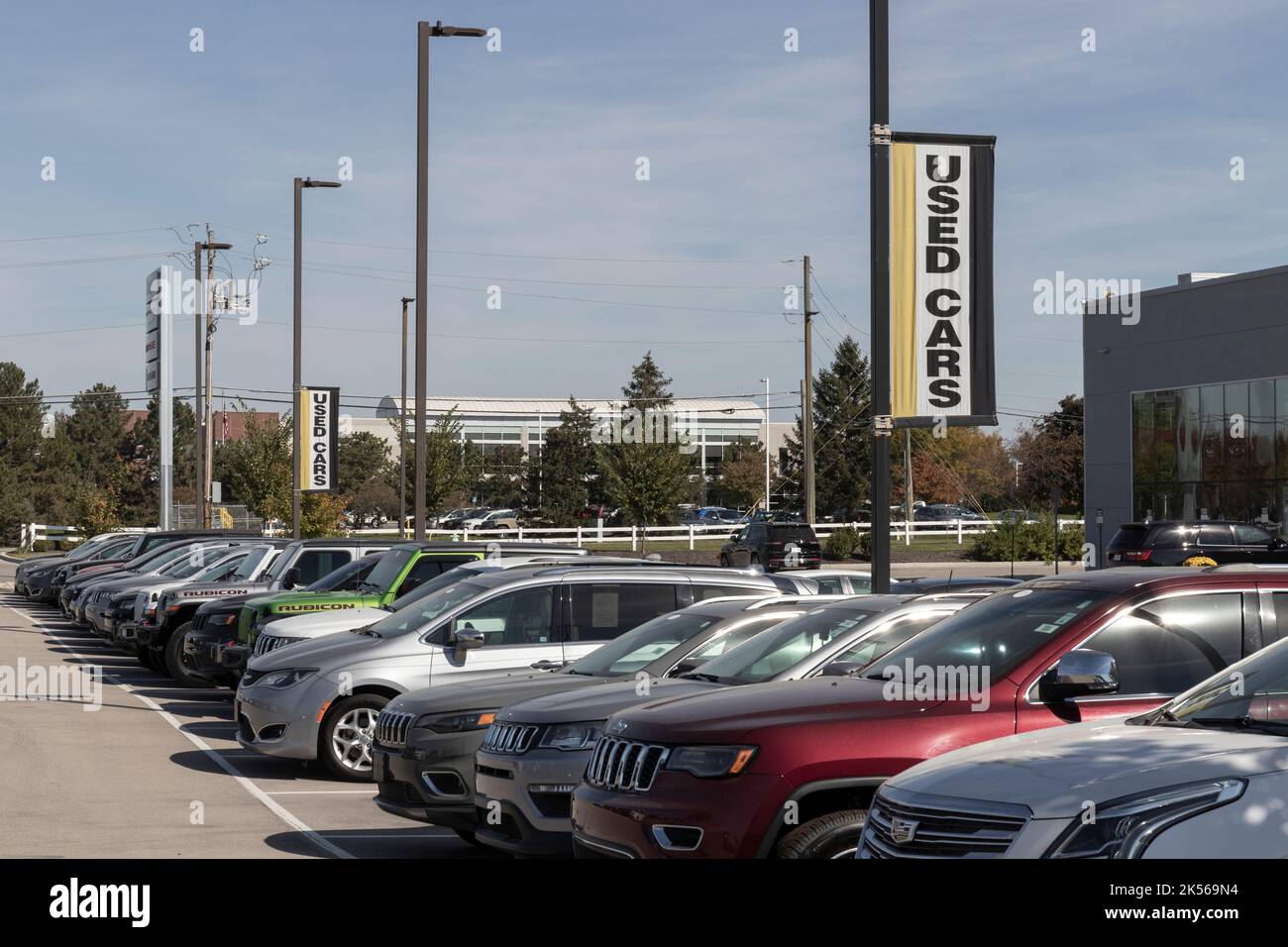 Indianapolis - Circa October 2022: Used car display at a Stellantis ...