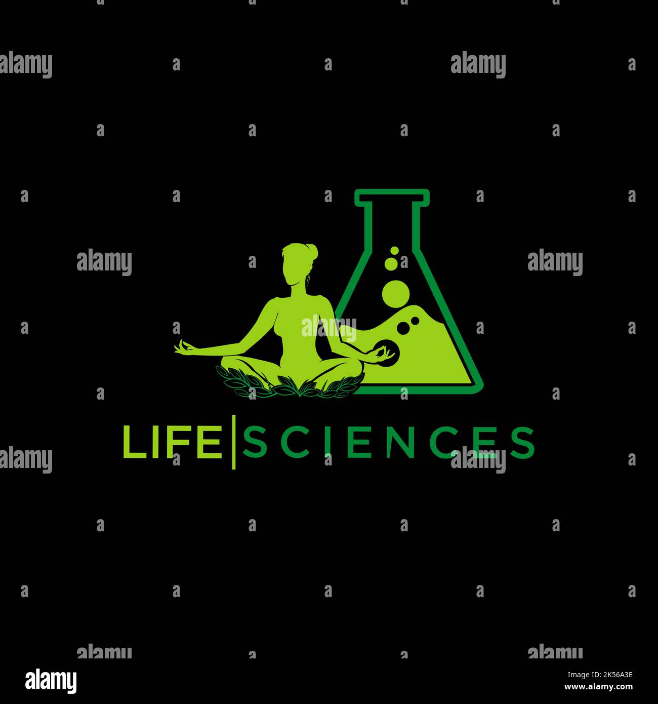 life science, meditation logo exclusive design inspiration Stock Vector ...