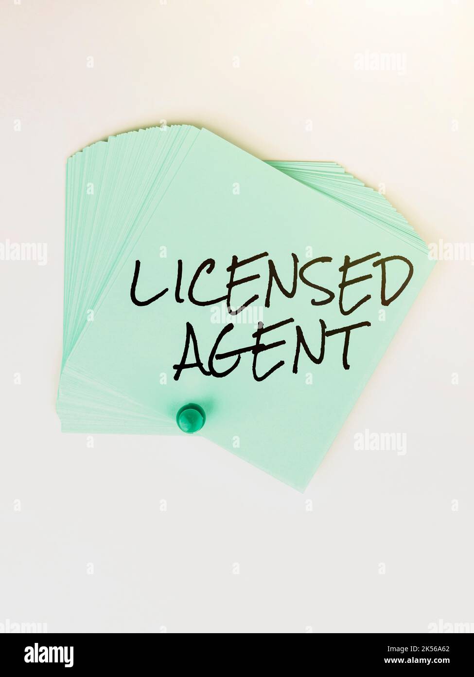 Hand writing sign Licensed Agent, Business concept Authorized and ...
