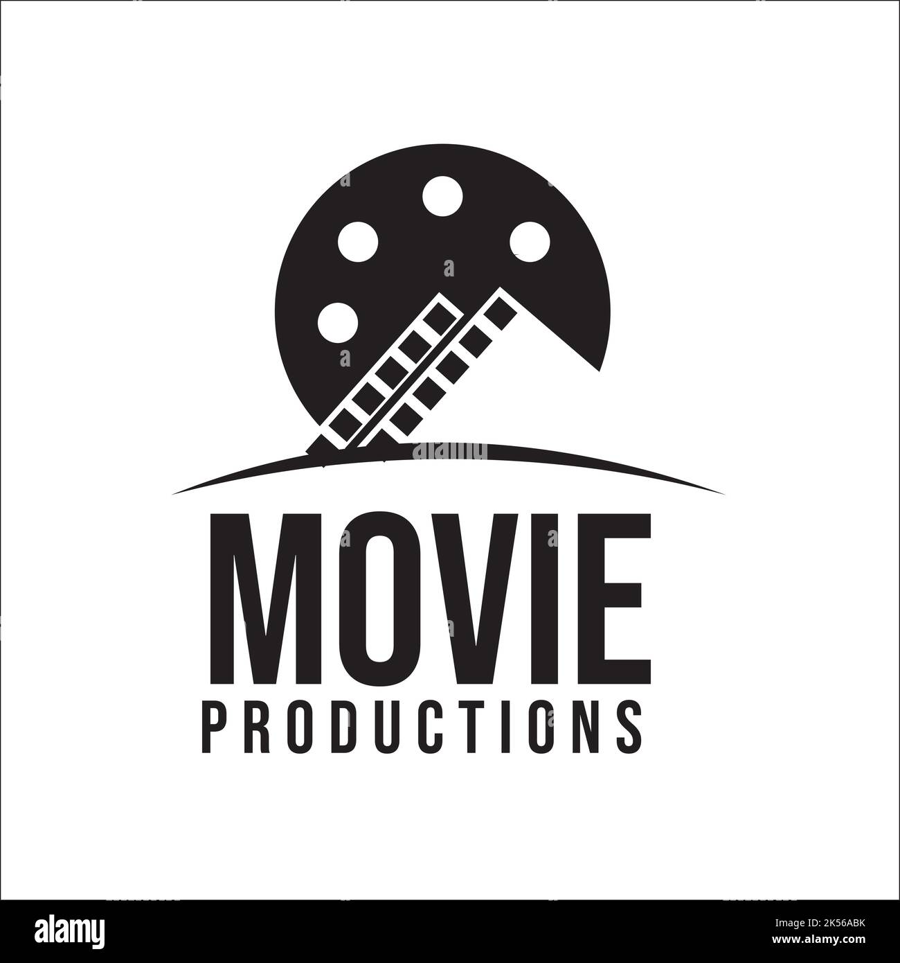 movie production exclusive logo design inspiration Stock Vector Image ...