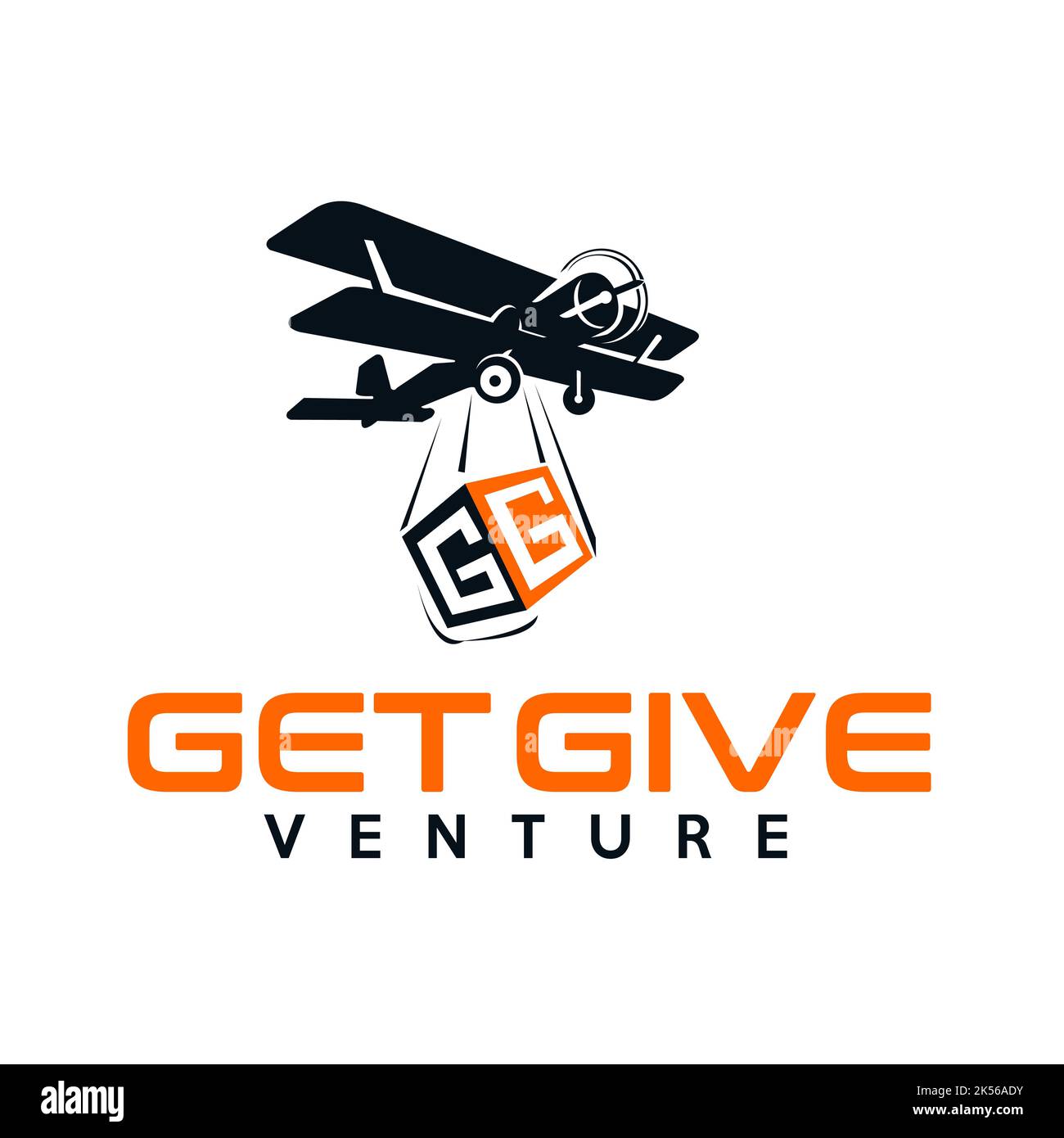 get give venture exclusive logo design inspiration Stock Vector Image ...