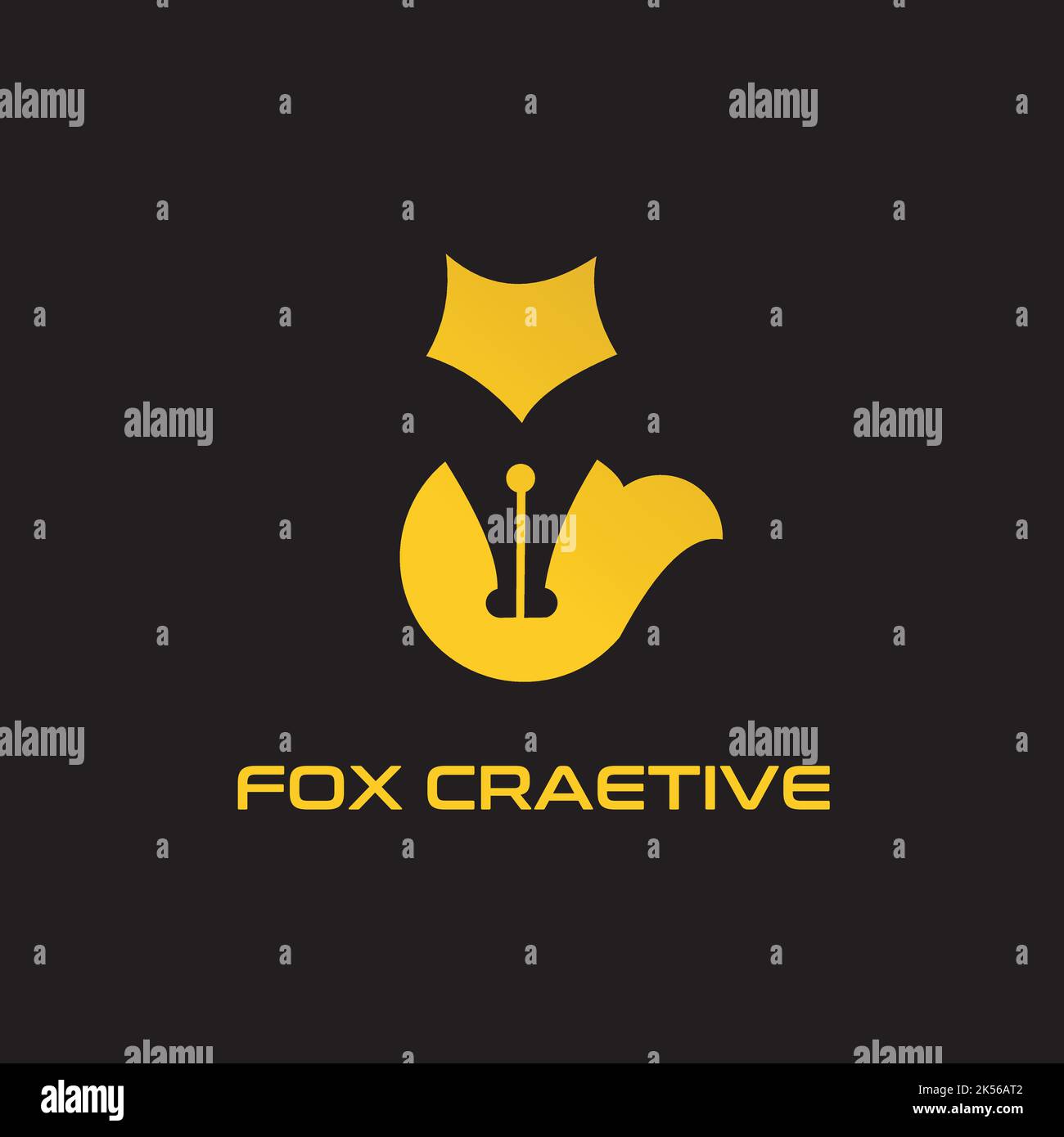 fox creative exclusive logo design inspiration Stock Vector Image & Art ...