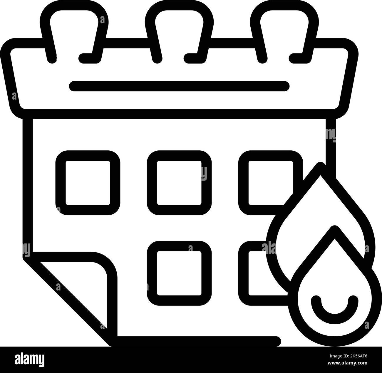 Car repair calendar icon outline vector. Engine mechanic. Gear machine ...