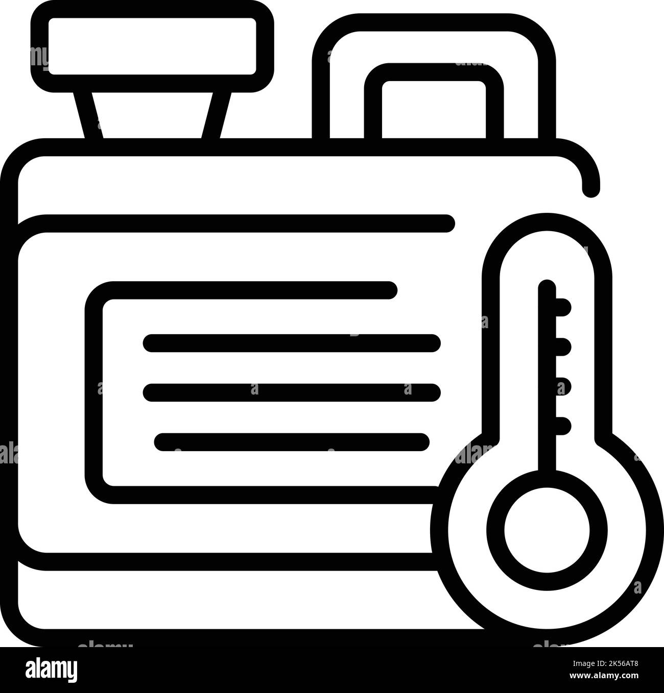 Coolant canister icon outline vector. Water fluid. Engine antifreeze ...