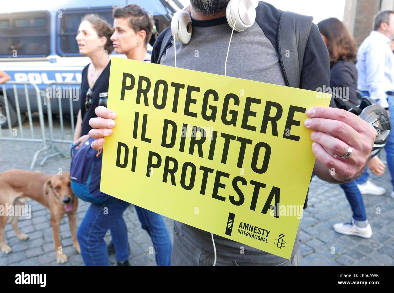 Rome, Italy. 05th Oct, 2022. A shot of Amnesty International's ...