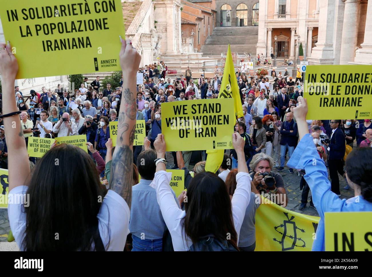 Rome, Italy. 05th Oct, 2022. A shot of Amnesty International's ...