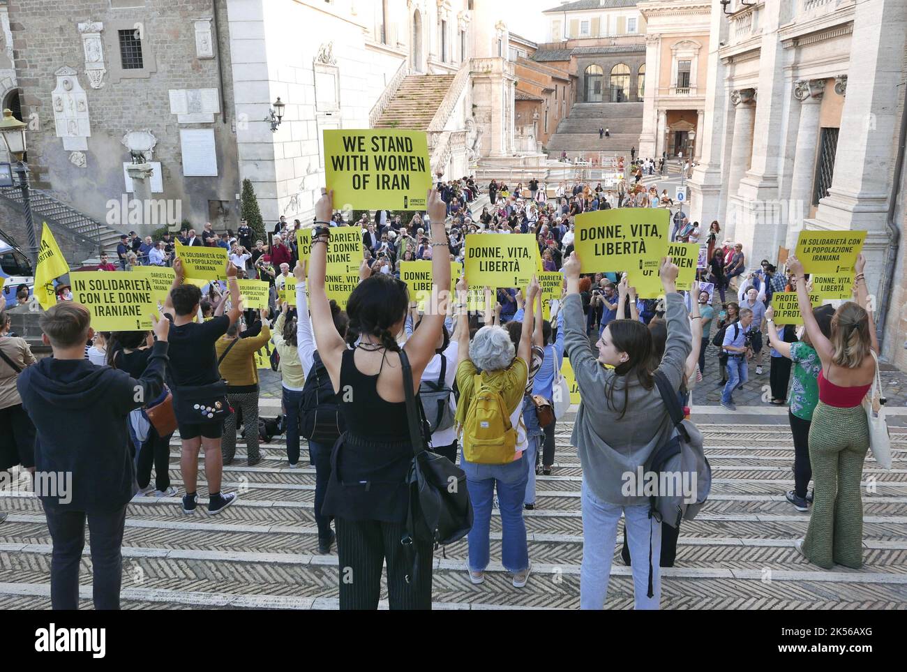 Rome, Italy. 05th Oct, 2022. A shot of Amnesty International's ...
