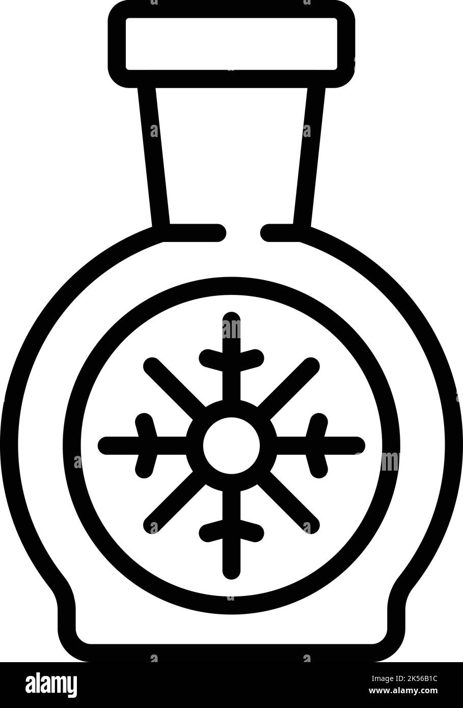 Flask coolant icon outline vector. Water engine. Fluid temperature Stock Vector Image & Art - Alamy