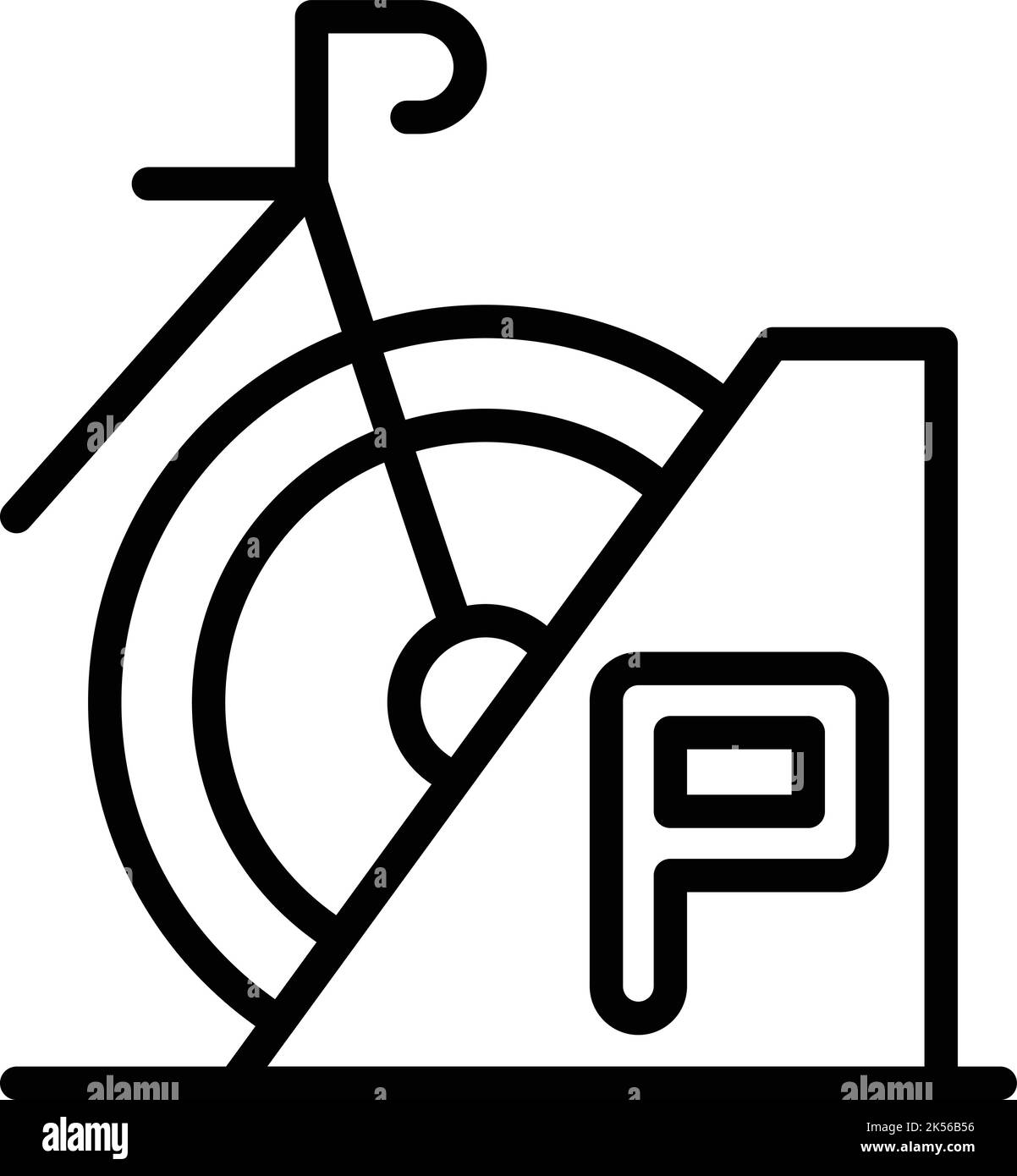 Bike storage park Stock Vector Images - Alamy