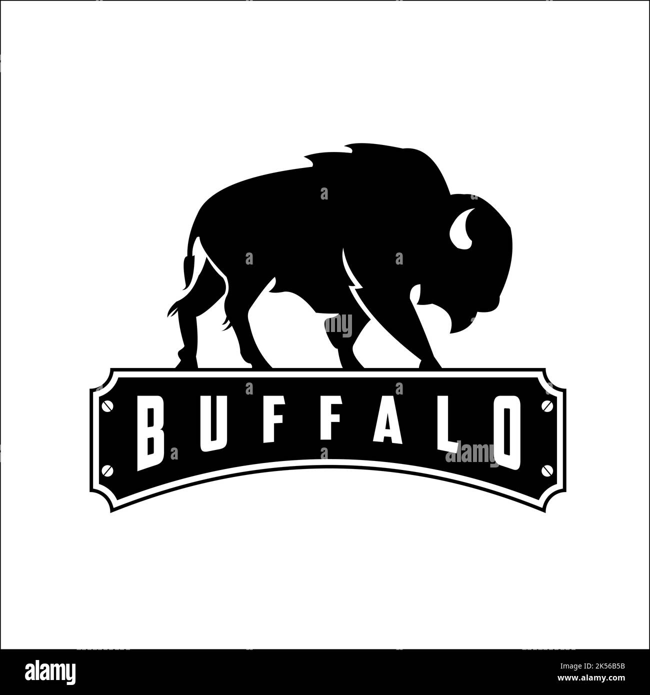 Buffalo logo exclusive design inspiration Stock Vector Image & Art - Alamy