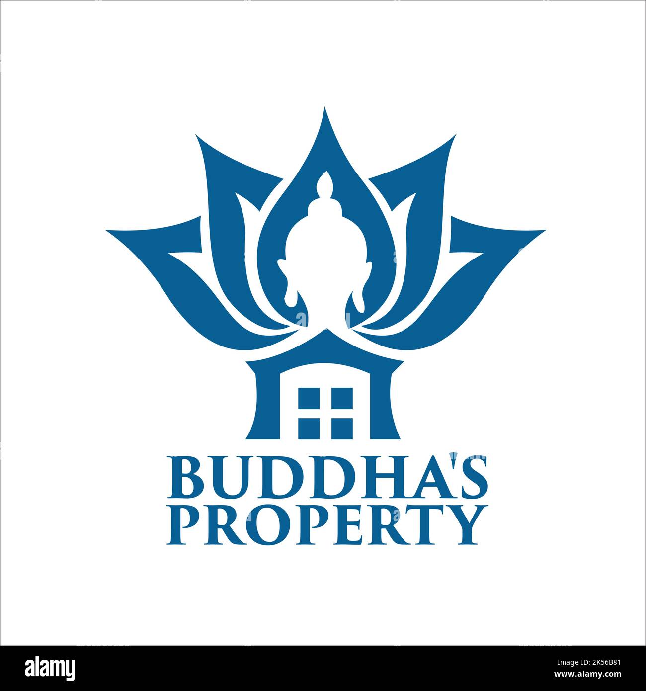 budha's property exclusive logo design inspiration Stock Vector Image ...