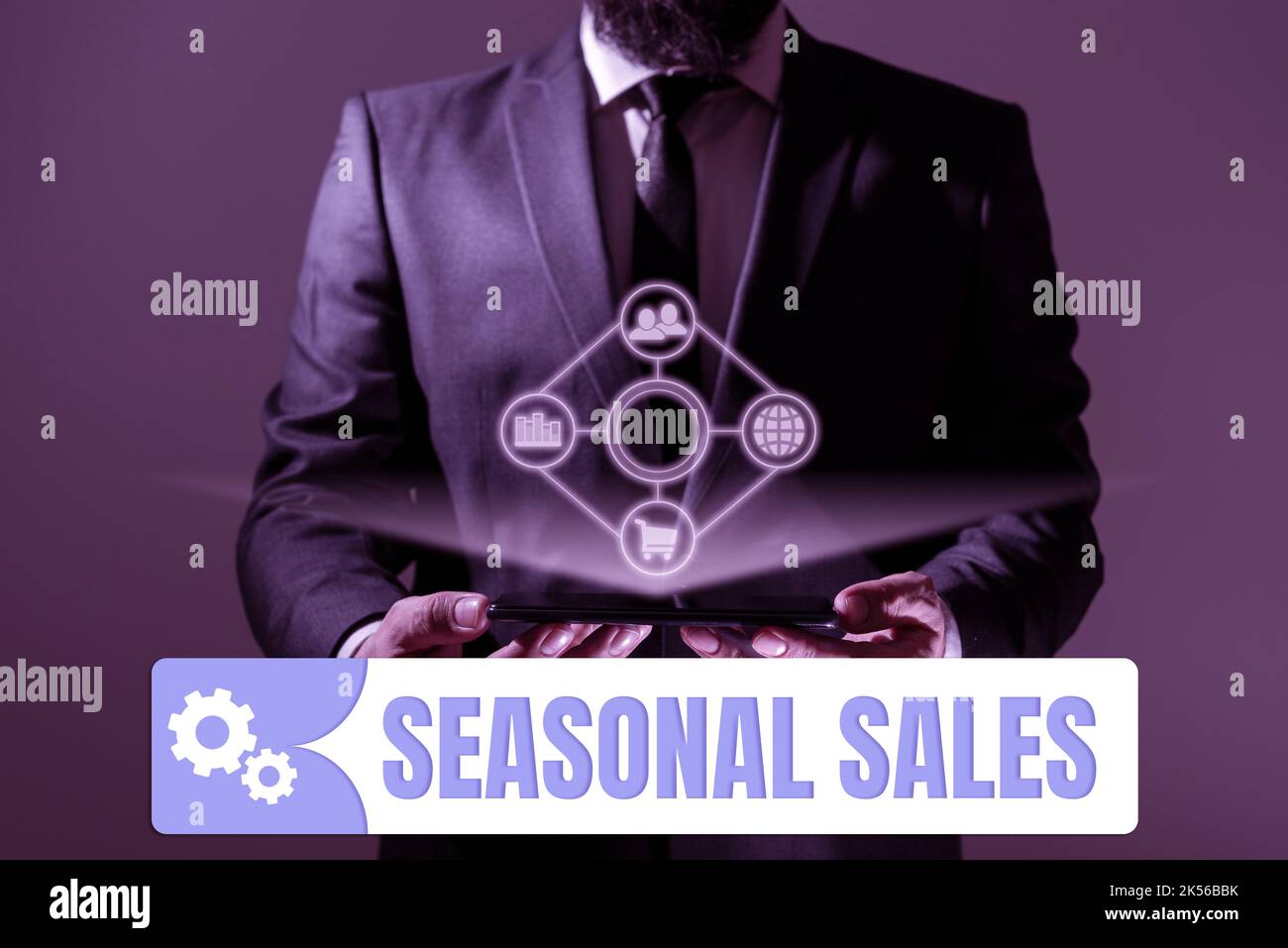 Conceptual caption Seasonal Sales, Business showcase Discount which is ...