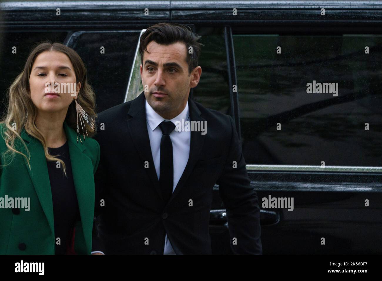 Canadian musician Jacob Hoggard and his wife, Rebekah Asselstine ...