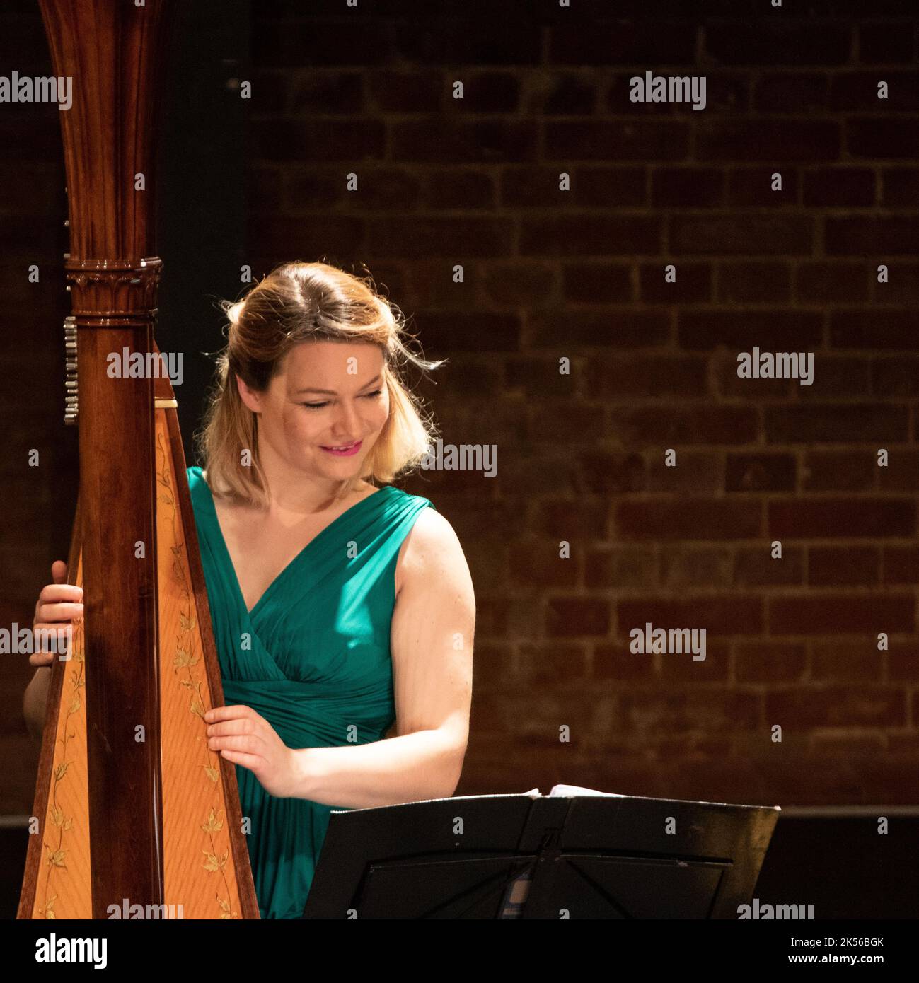 A 4 Girls 4 Harps concert in The Cut arts centre in Suffolk as part of ...