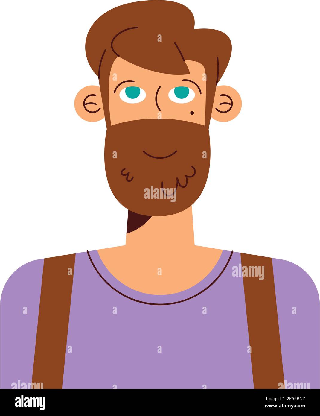bearded man avatar character icon Stock Vector Image & Art - Alamy