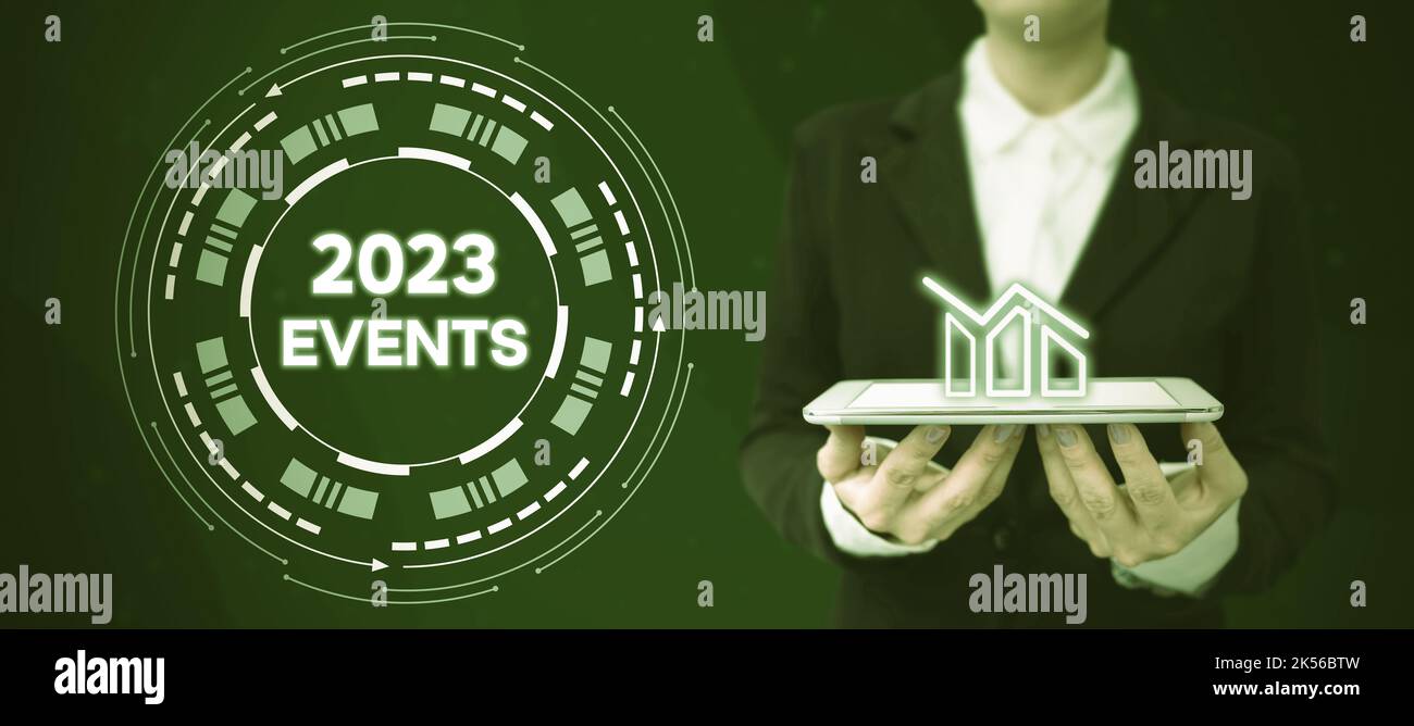 Inspiration showing sign 2023 Events, Word for New year celebrations ...