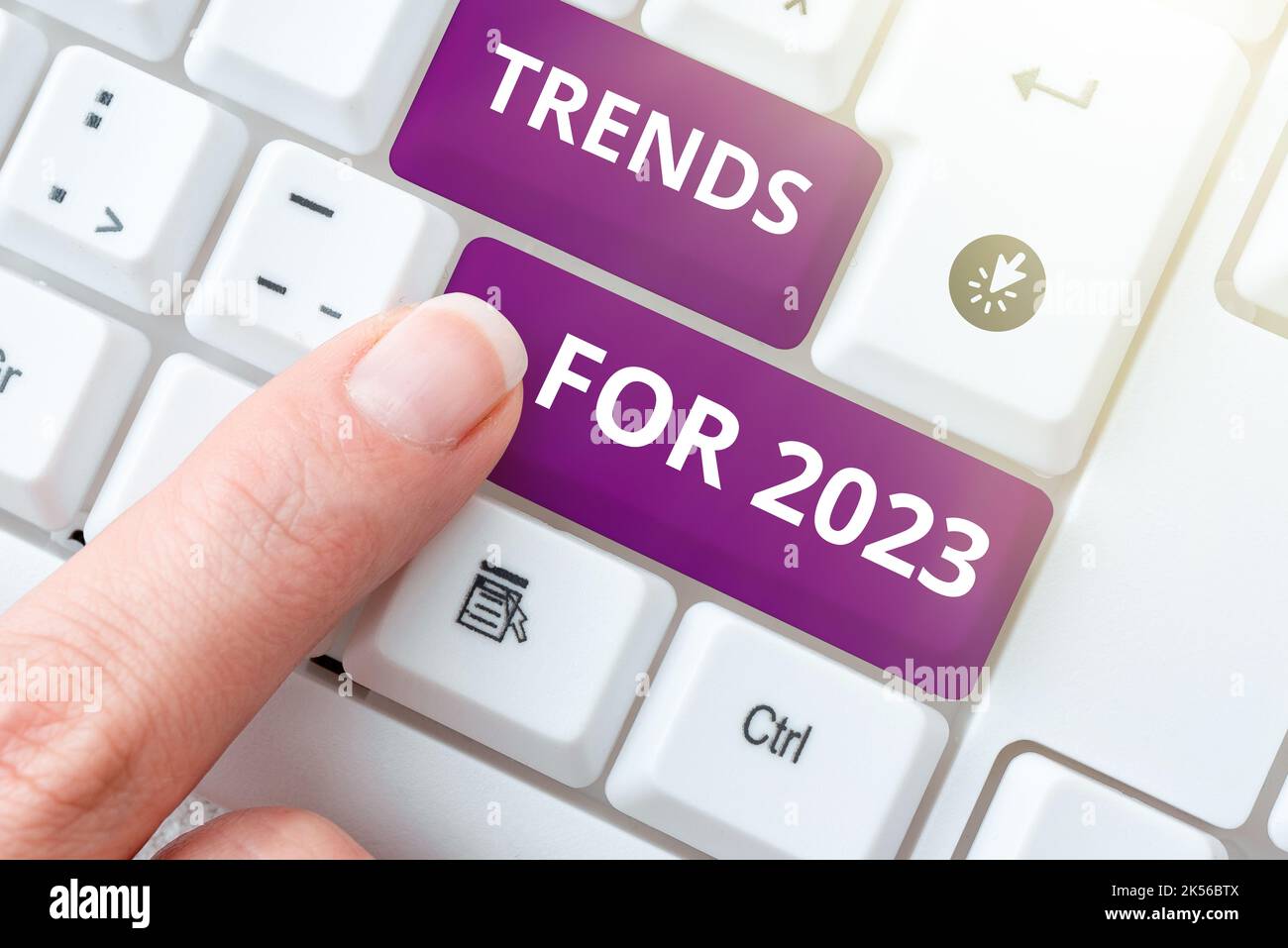 Text caption presenting Trends For 2023, Conceptual photo list of ...