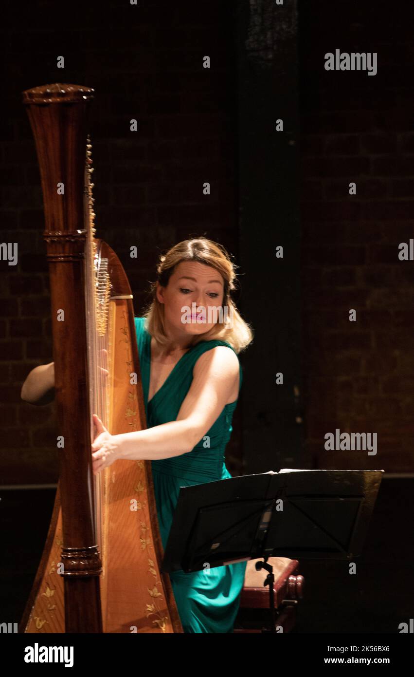 A 4 Girls 4 Harps concert in The Cut arts centre in Suffolk as part of ...