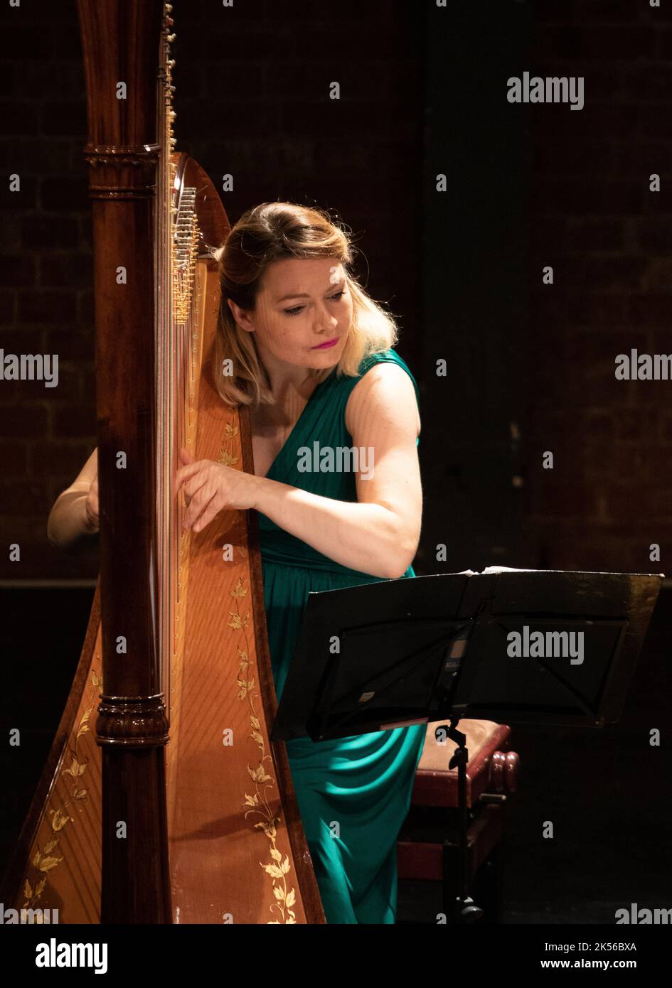 A 4 Girls 4 Harps concert in The Cut arts centre in Suffolk as part of ...