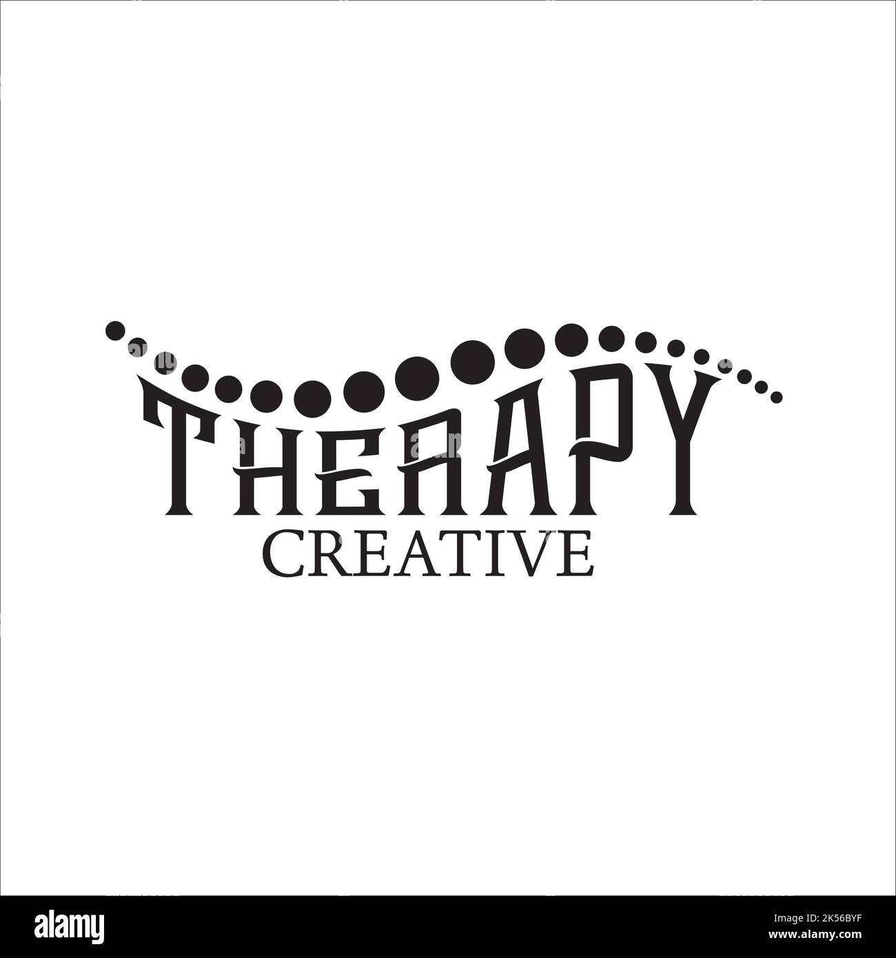 therapy creative exclusive logo design inspiration Stock Vector Image ...