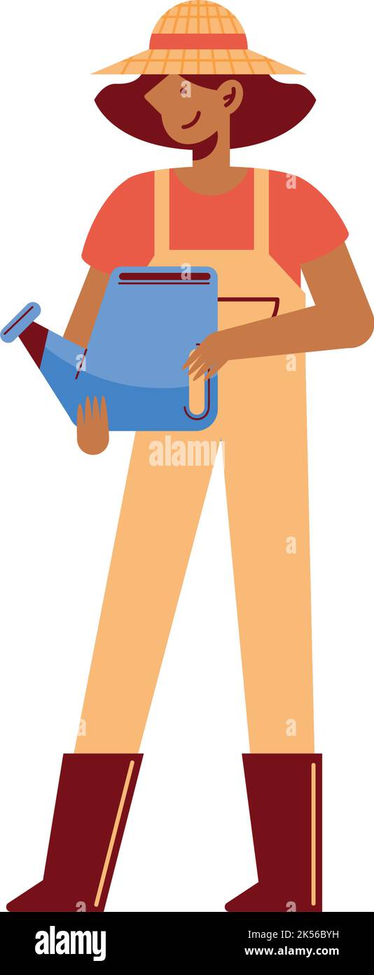 Sprinkler water woman Stock Vector Images - Alamy