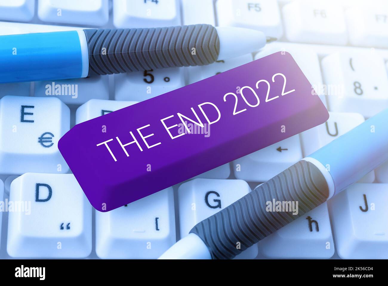 Conceptual display The End 2022, Business overview Happy new year final days of 2022 Resolutions ...