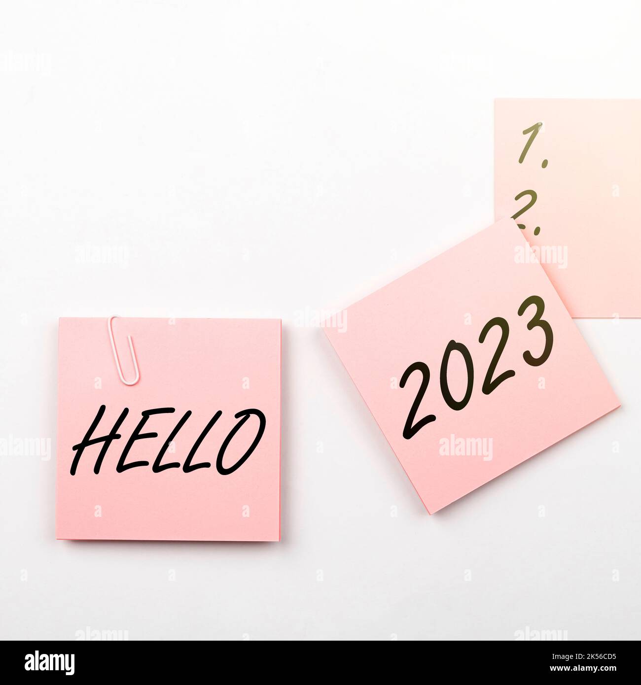 Text caption presenting Hello 2023, Internet Concept Hoping for a ... Text caption presenting Hello 2023, Internet Concept Hoping for a ...