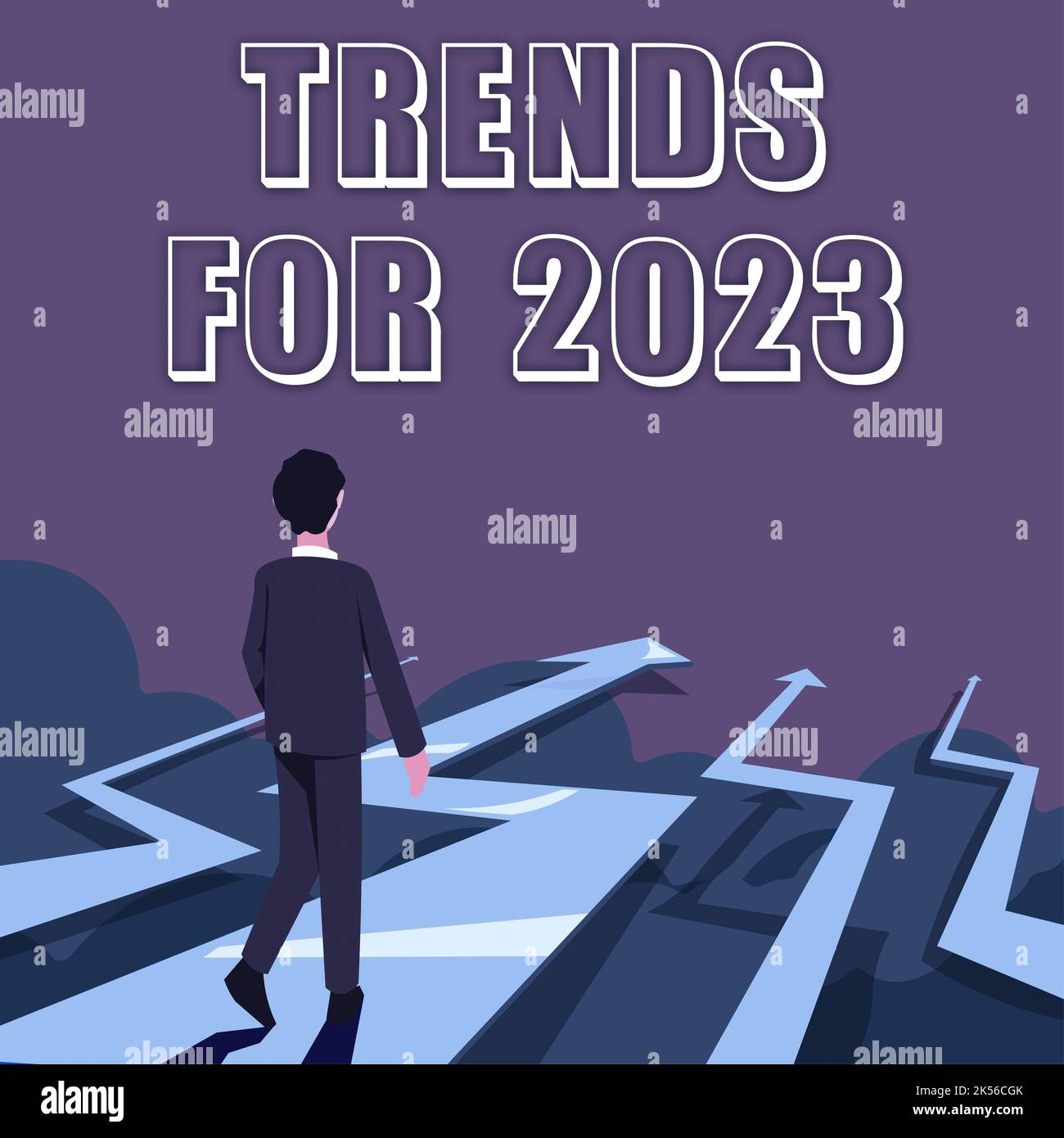 Conceptual caption Trends For 2023, Internet Concept list of things ...