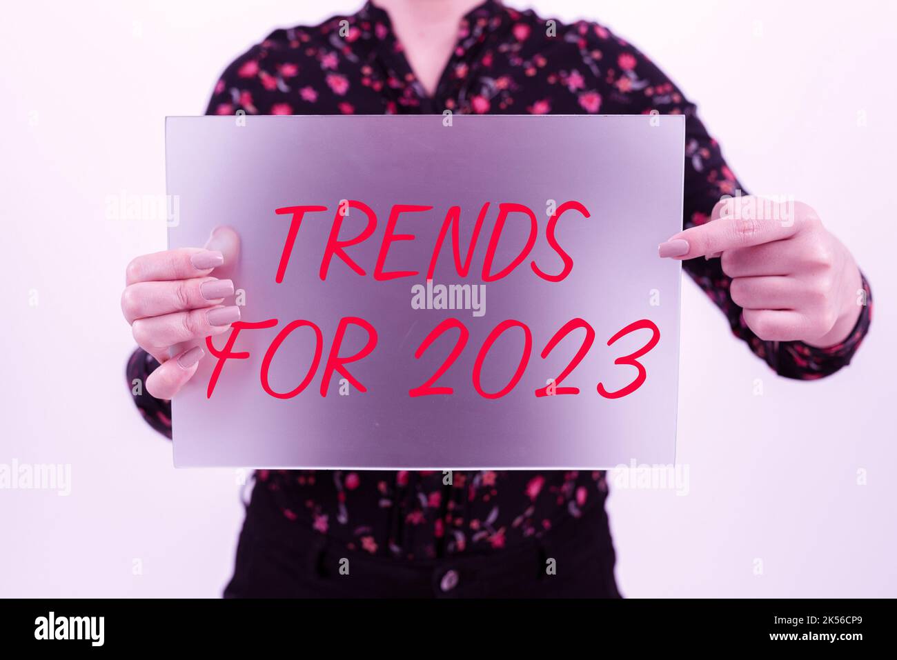 Handwriting text Trends For 2023, Business overview list of things that ...