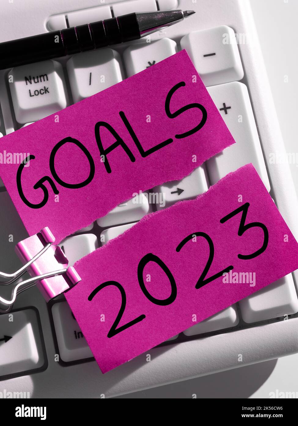 Text caption presenting Goals 2023, Conceptual photo identifying ... Text caption presenting Goals 2023, Conceptual photo identifying ...