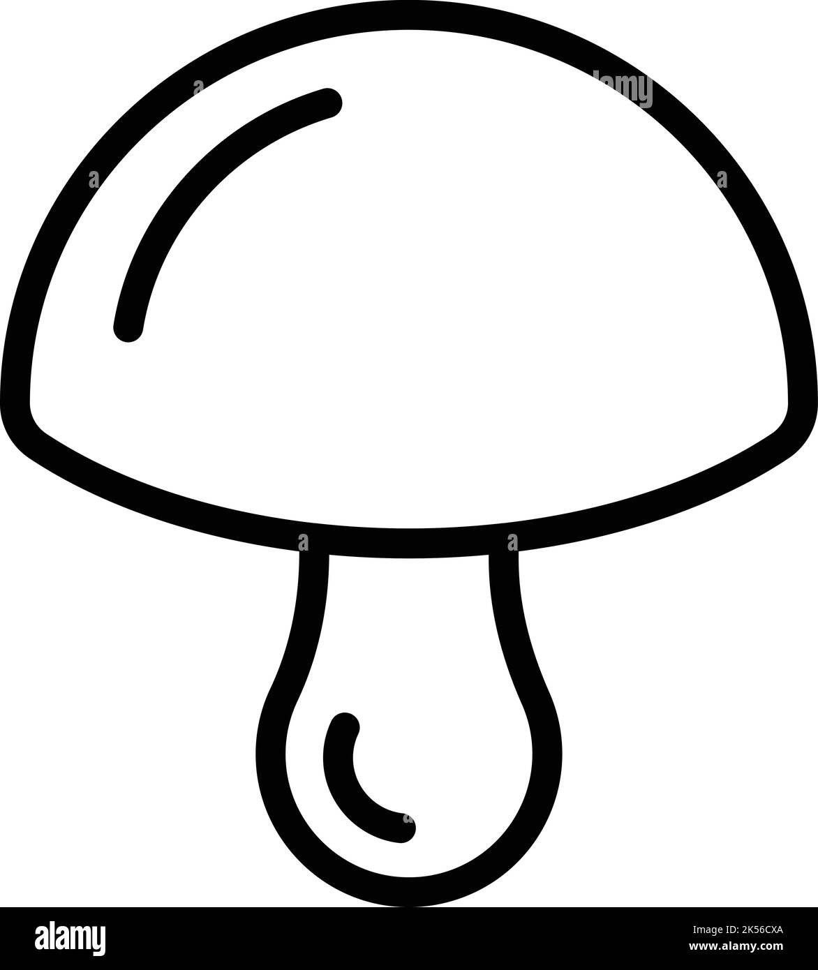 Meal mushroom icon outline vector. Food truffle. Morel fungi Stock ...