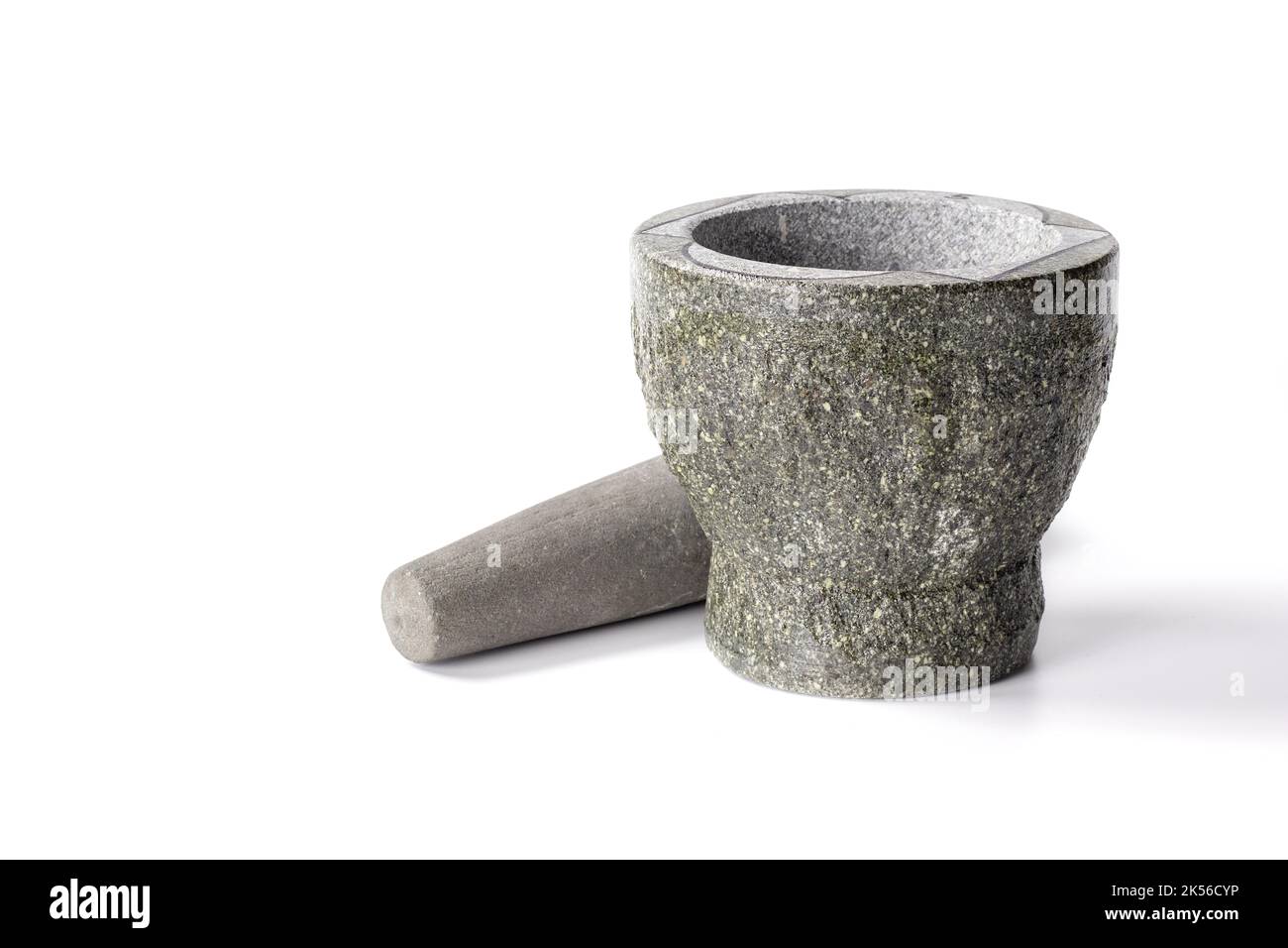 mortar and Pestle isolated on white background.mortar is a tool for ...