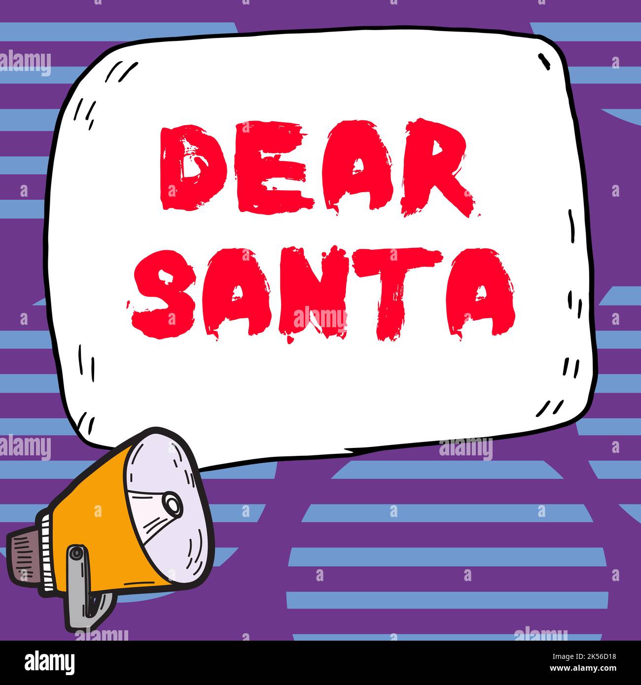 Hand writing sign Dear Santa, Internet Concept letter intended for ...