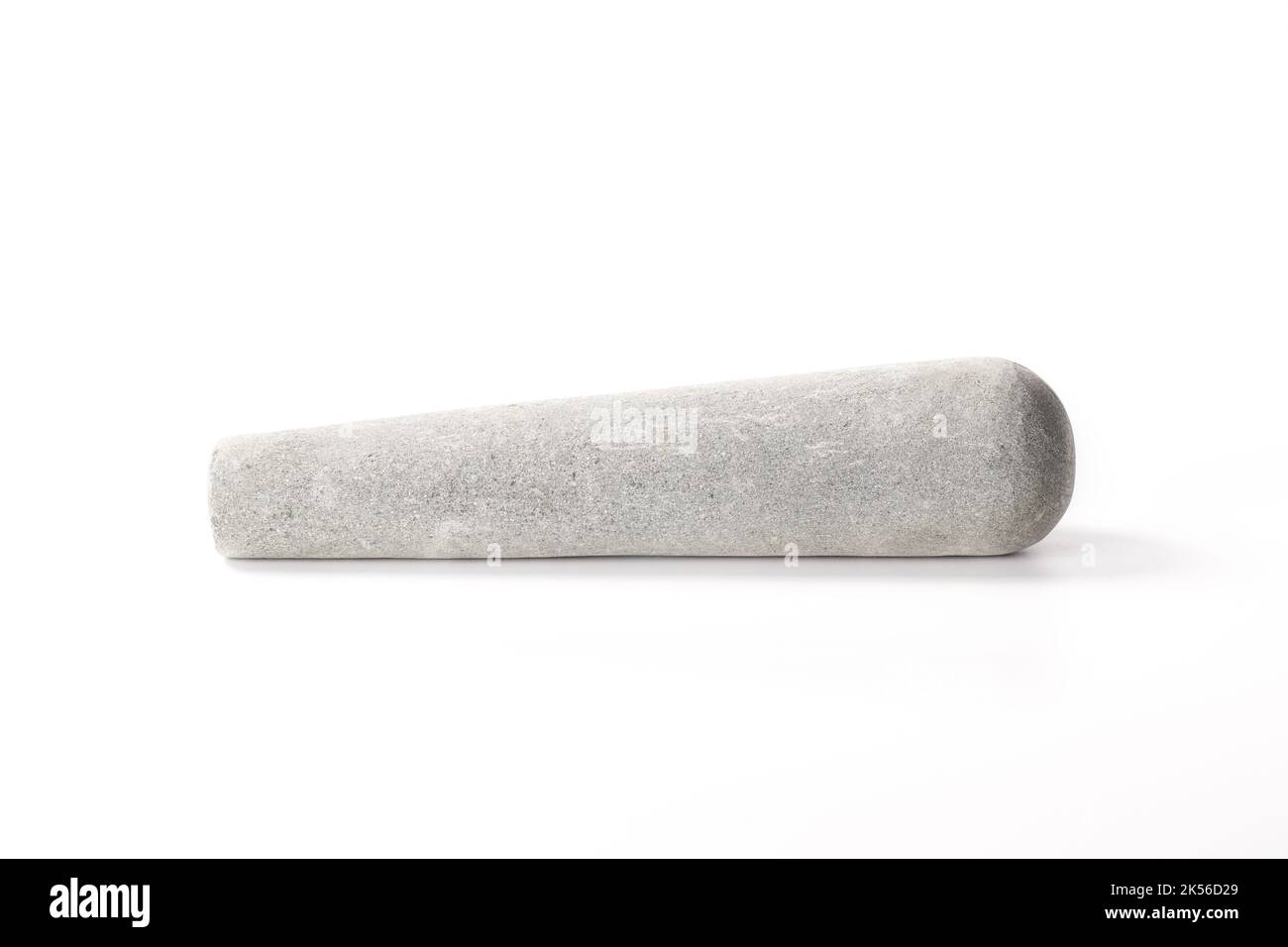 pestle is often used with a mortar. isolated on a white background A ...