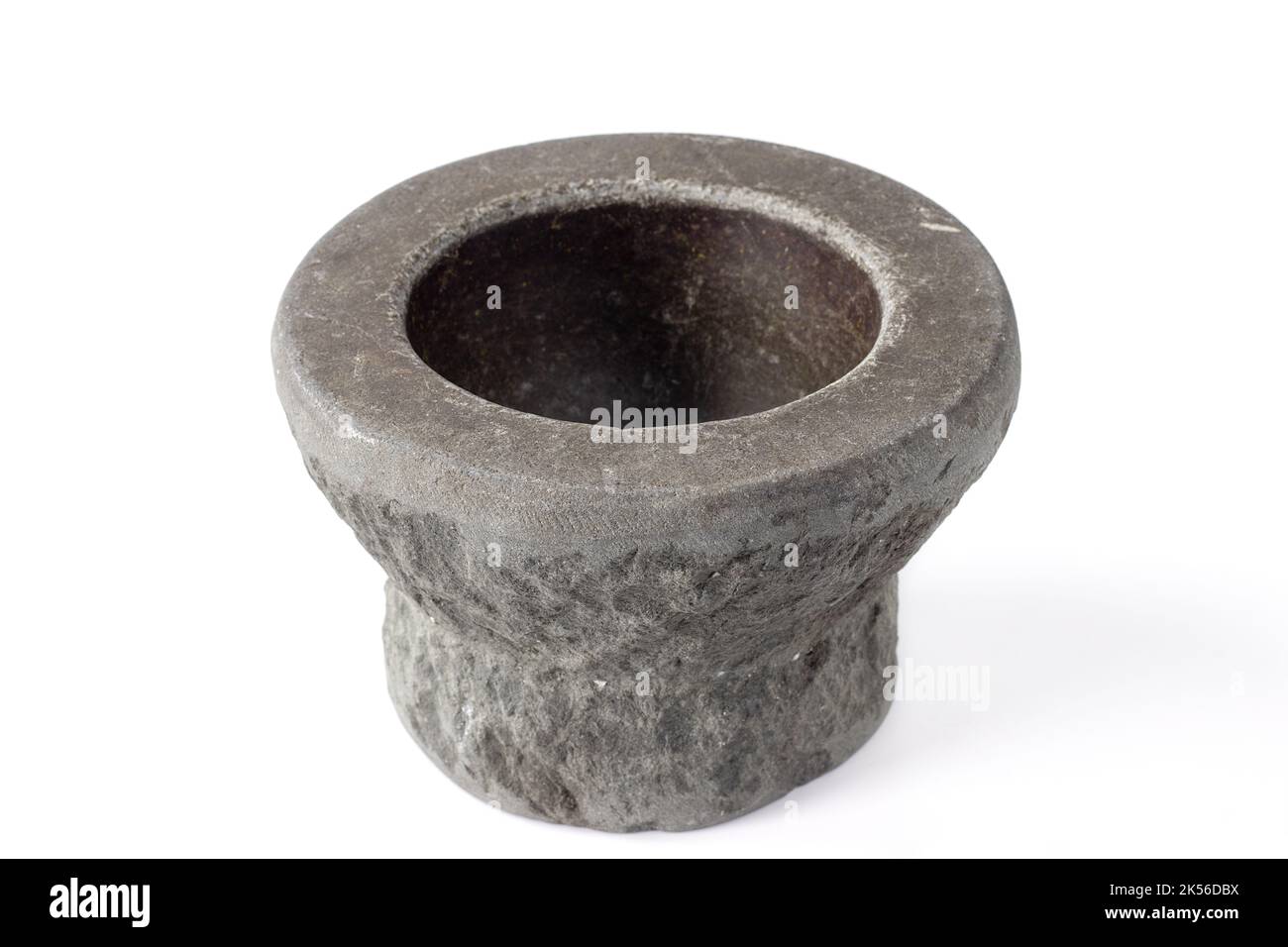 Mortar isolated on white background.mortar is a tool for finely ...