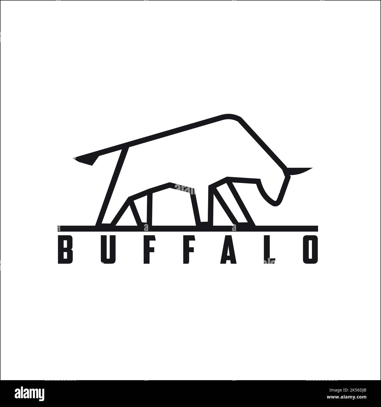 buffalo exclusive logo design inspiration Stock Vector Image & Art - Alamy